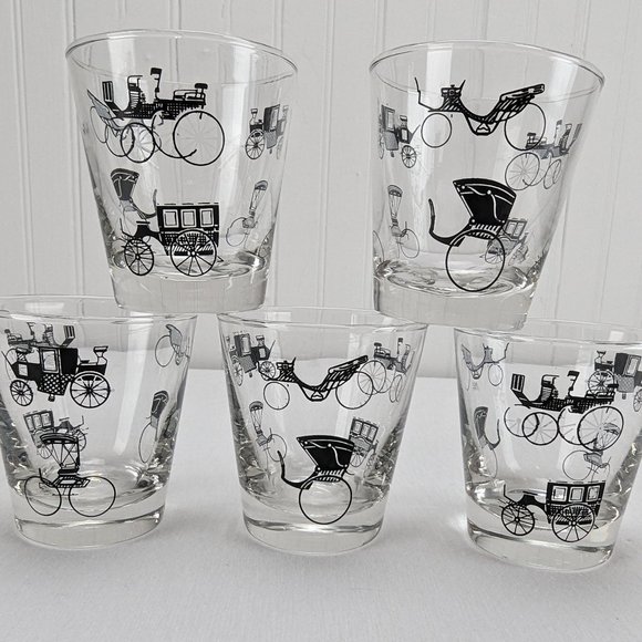 Libby | Dining | Vintage Libby Antique Horse Drawn Carriage Buggy ...